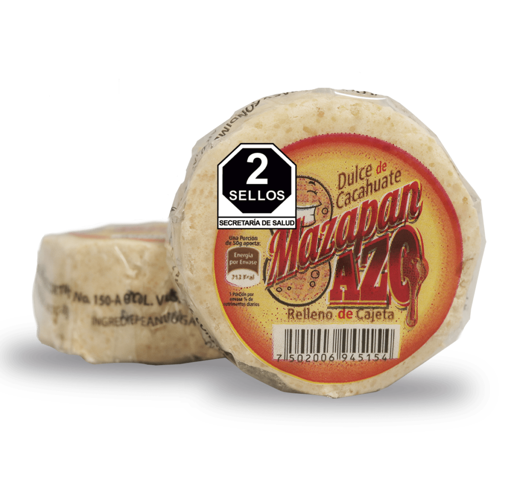Mazapan Azo Relleno de Cajeta Mediano (50g) - Compra Dulces Típicos Mexicanos, envíos a MX, USA ...